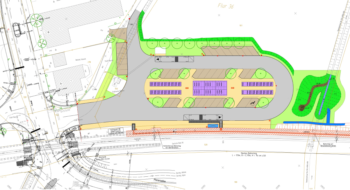 Münster-Roxel, Neubau DB Haltepunkt – PBH – Planungsbüro Hahm